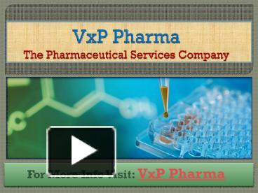Injectable Manufacturing and Drug Product Formulation Development for ...