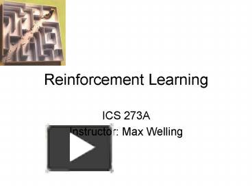 Reinforcement Learning presentation | free to download
