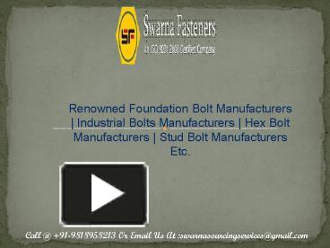 PPT – Threaded Rod Exporter PowerPoint presentation | free to download ...