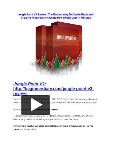 PPT – Jungle Point V2 review-(SHOCKED) $21700 bonuses PowerPoint ...