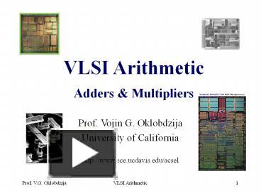 VLSI Arithmetic Adders presentation | free to download