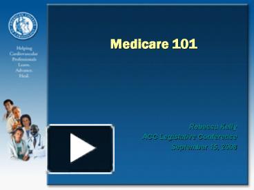 Medicare 101 presentation | free to view