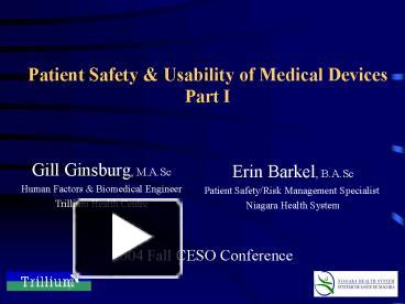 PPT – Patient Safety PowerPoint presentation | free to view - id: 845ee ...