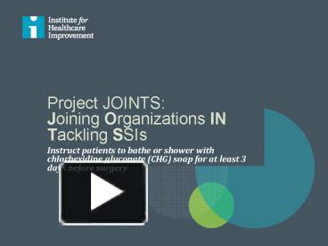 PPT – Project JOINTS: Joining Organizations IN Tackling SSIs PowerPoint ...