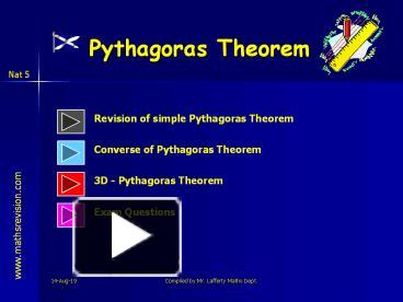 PPT – Pythagoras%20Theorem PowerPoint presentation | free to download ...