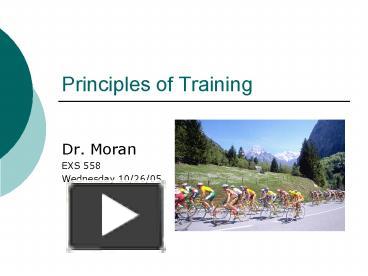 PPT – Principles of Training PowerPoint presentation | free to view ...