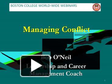 PPT – Managing Conflict PowerPoint presentation | free to download - id ...