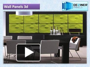 PPT – Wall Panels 3d PowerPoint presentation | free to download - id ...