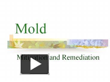 Mold presentation | free to view