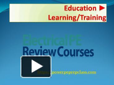 PPT – pe exam electrical PowerPoint presentation | free to download ...