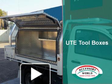 PPT – UTE Tool Boxes PowerPoint presentation | free to download - id ...