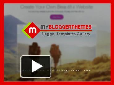 PPT – Free Blogger Template PowerPoint presentation | free to download ...