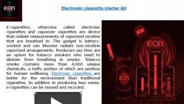 PPT – Electronic cigarette starter kit (2) PowerPoint presentation ...