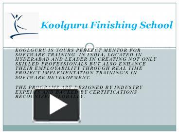 PPT – koolguru finishing school PowerPoint presentation | free to ...