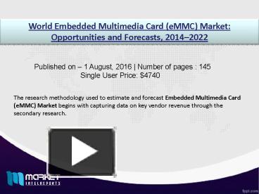 Embedded Multimedia Card (eMMC) Market: eMMC 5.0 technology to have ...