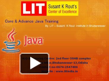 PPT – Java training in Bhubaneswar PowerPoint presentation | free to ...