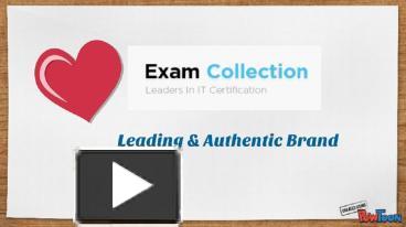 PPT – Examcollection 70762 Test PowerPoint presentation | free to ...