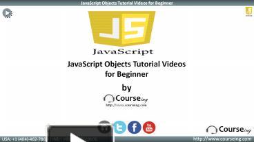 PPT – JavaScript Objects Tutorial Videos for Beginner PowerPoint ...