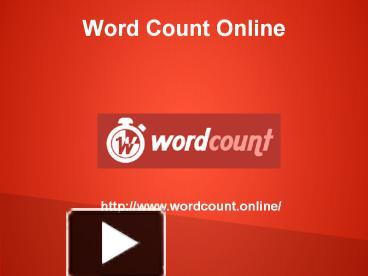 PPT – Word Count Guidance for Social Media (1) PowerPoint presentation ...