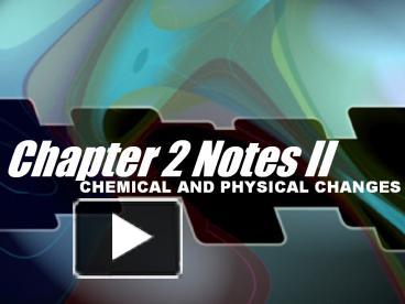 PPT – Chapter 2 Notes II PowerPoint presentation | free to view - id ...