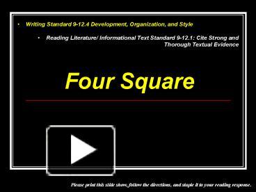 PPT – Four Square PowerPoint presentation | free to download - id ...