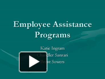 Employee Assistance Programs presentation | free to view
