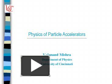 PPT – Physics of Particle Accelerators PowerPoint presentation | free ...
