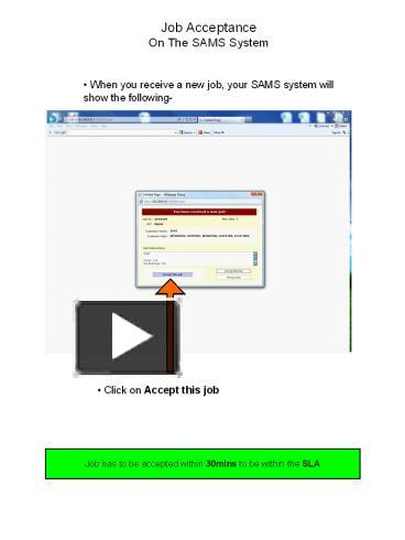 PPT – Job Acceptance On The SAMS System PowerPoint presentation | free ...
