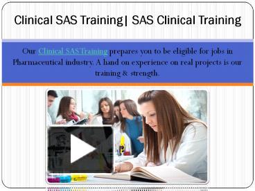 Clinical SAS Training| SAS Clinical Training presentation | free to ...