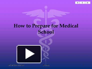 How to Prepare for Medical School presentation | free to view
