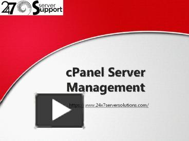 PPT – cpanel server management PowerPoint presentation | free to ...