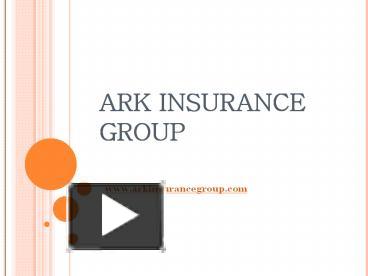 Ark insurance presentation | free to download