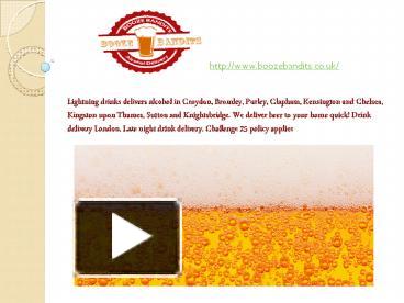 PPT – Booze Bandits PowerPoint presentation | free to download - id ...