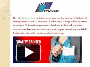 PPT – ID Products UK PowerPoint presentation | free to download - id ...