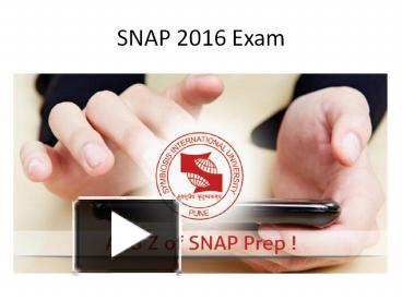 PPT – SNAP 2016 Exam Analysis PowerPoint presentation | free to ...