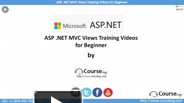 ASP.NET MVC Views Training videos for Beginner presentation | free to ...