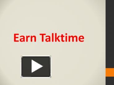 Free Recharge Android Apps To Earn Talktime presentation | free to download