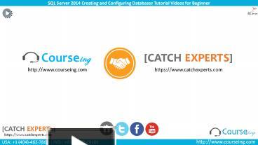 PPT – SQL Server 2014 Creating and Configuring Databases Tutorial ...