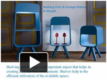 PPT – Shelving Units & Storage Shelves in Sharjah PowerPoint ...