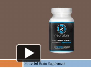 PPT – Powerful Brain Supplement PowerPoint presentation | free to ...