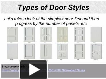 Types of Door Styles presentation | free to download