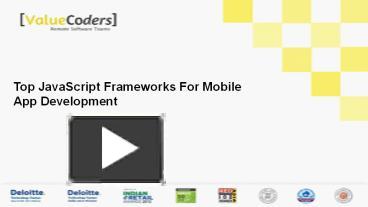 PPT – 9 Top JavaScript Frameworks For Mobile App Development PowerPoint ...