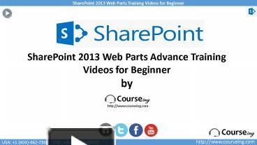 PPT – SharePoint 2013 Web Parts Advance Training Videos for Beginner ...