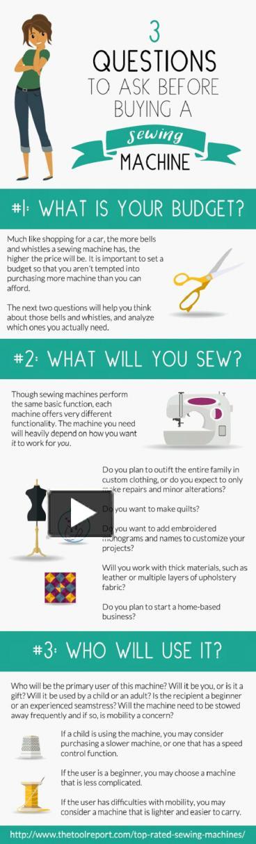 PPT – How to Choose a Sewing Machine PowerPoint presentation | free to ...