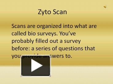 zyto scan presentation | free to download