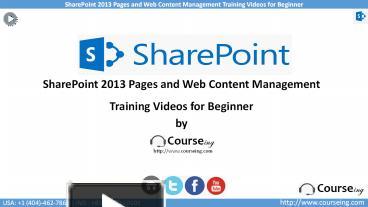 SharePoint 2013 Pages and Web Content Management Training Videos for ...