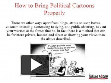 How To Sketch Political Cartoons Effectively presentation | free to ...