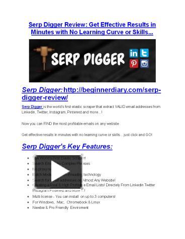 Serp Digger Detail Review and Serp Digger $22,700 Bonus presentation ...