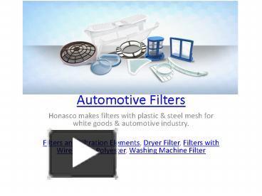 PPT – Automotive Filters PowerPoint presentation | free to download ...