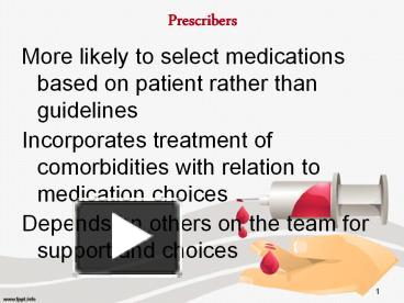 PPT – Prescribers PowerPoint presentation | free to download - id ...
